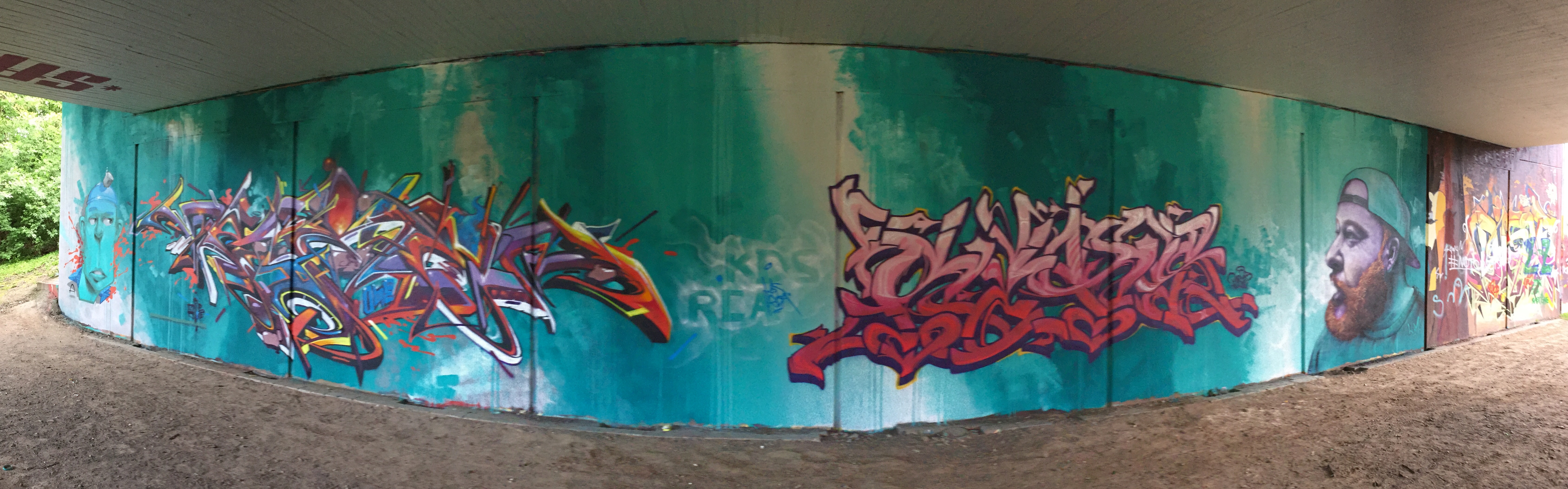 Graffiti an der Alb - Panorama Bilder von Thomas Schäfer